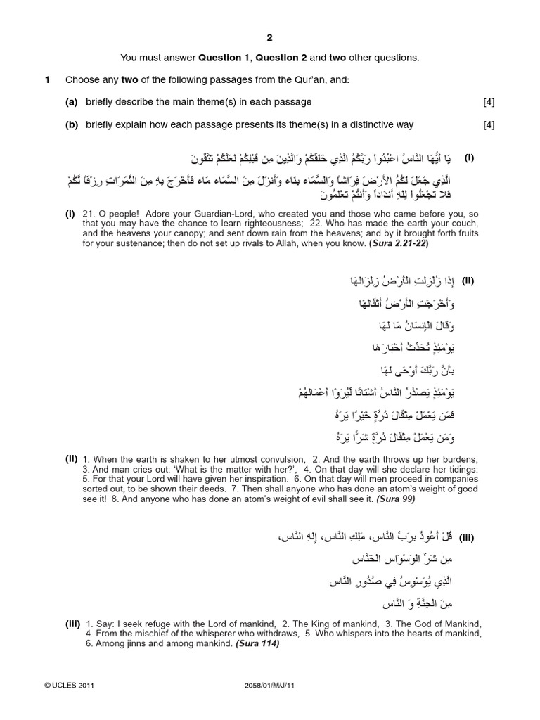 Qur'an Passage Analysis and Themes | PDF | Muhammad | Abrahamic Religions