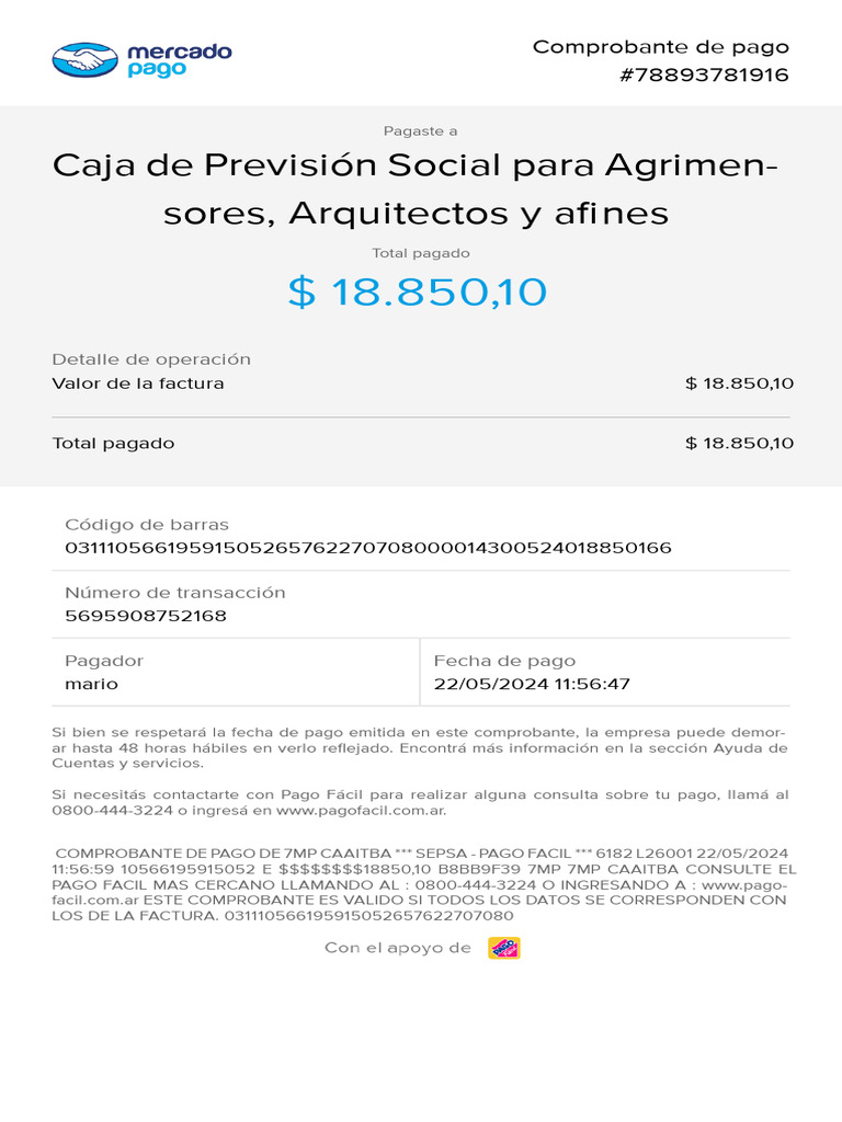 Caaitba Pago | PDF | Finanzas y dinero