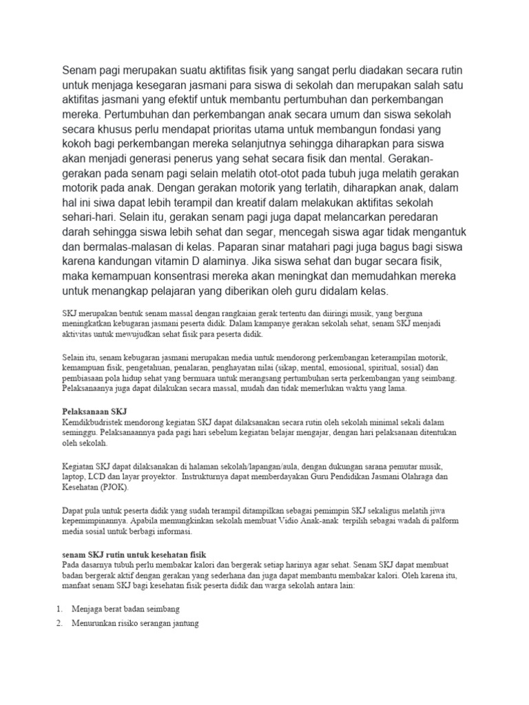 Pelaksanaan SKJ | PDF