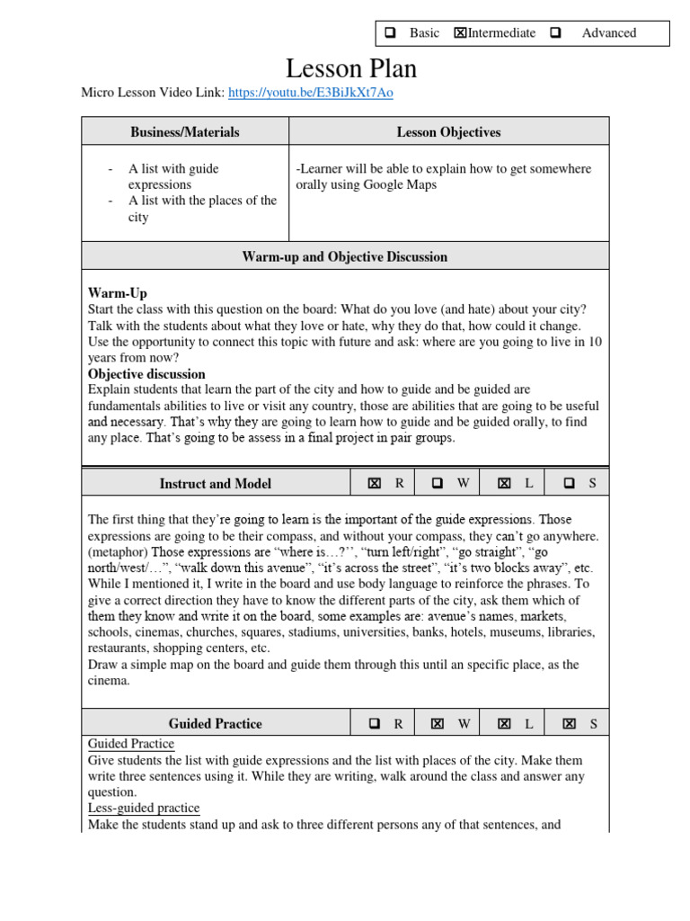 1st Class FINAL | PDF | Lesson Plan | Behavior Modification