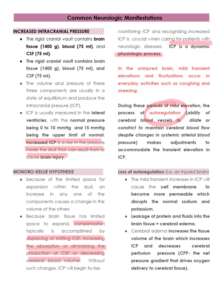 M4 Notes NCM 116 | PDF | Medical Specialties | Diseases And Disorders