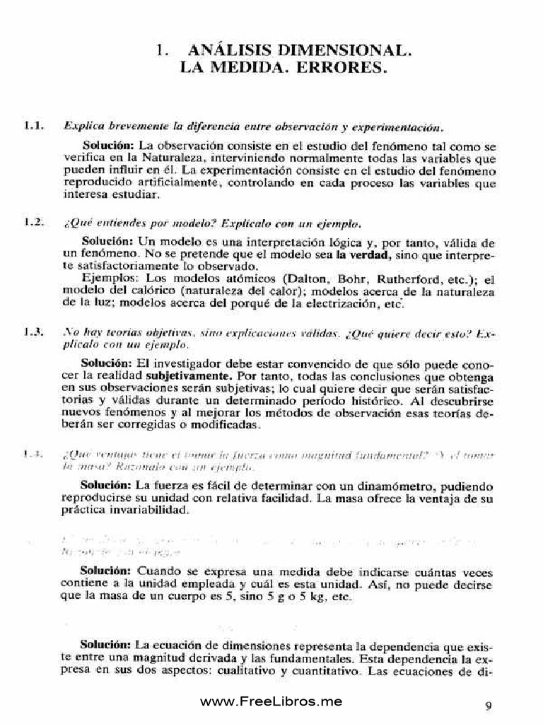 Problemas Análise Dimensional | PDF | Teoría | Ecuaciones