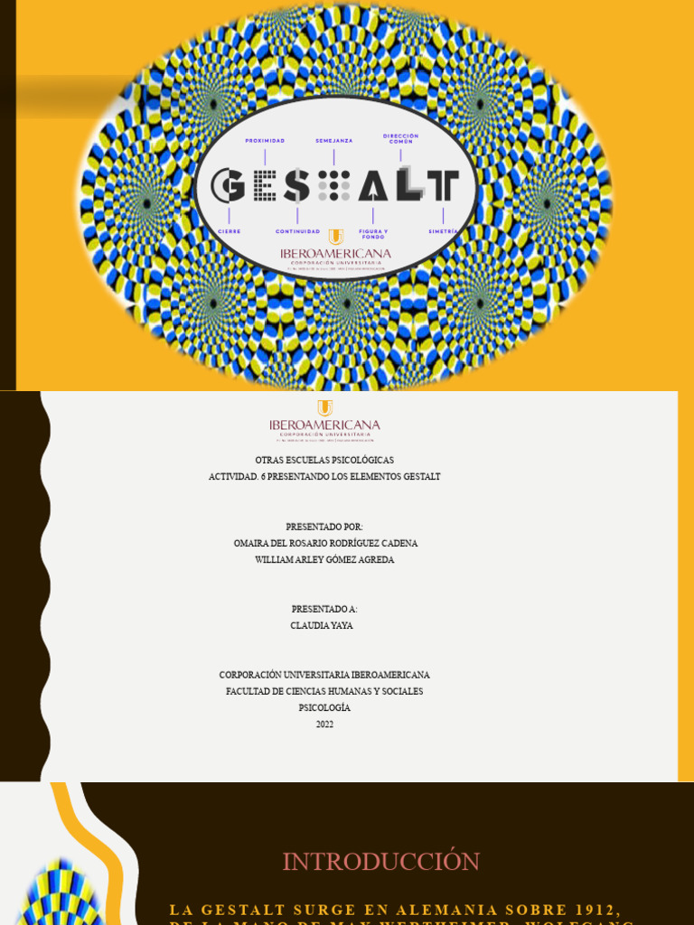 Elementos de La Gestalt | Descargar gratis PDF | Percepción | Procesos mentales