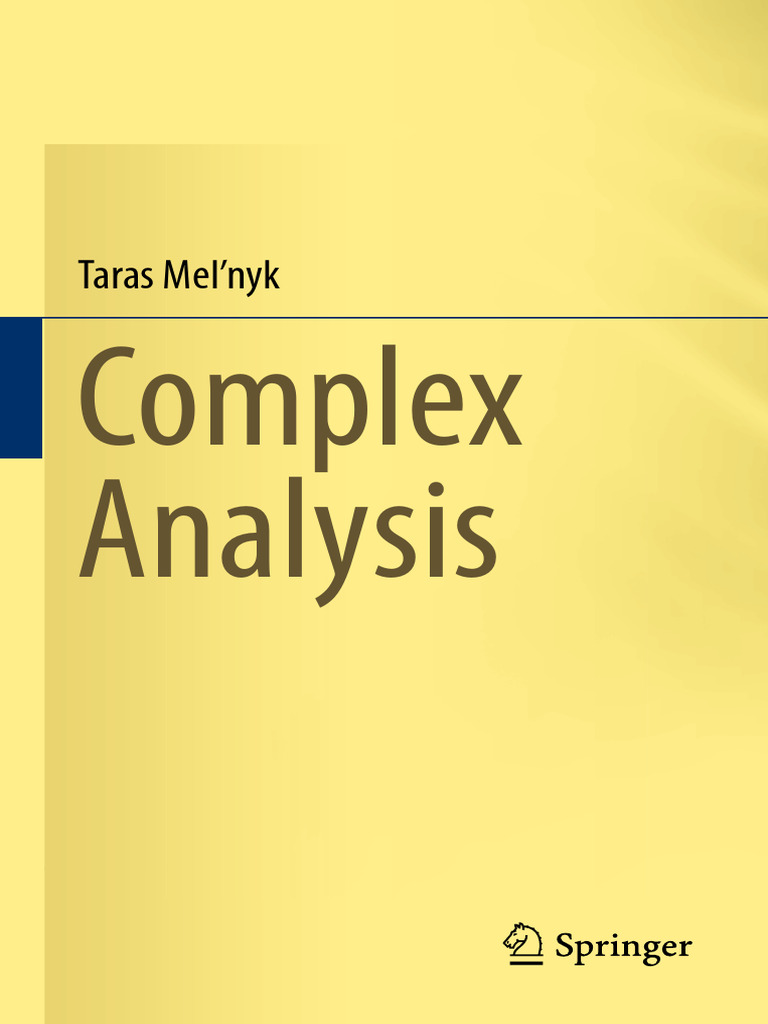 Complex Analysis 2 | PDF | Complex Number | Function (Mathematics)