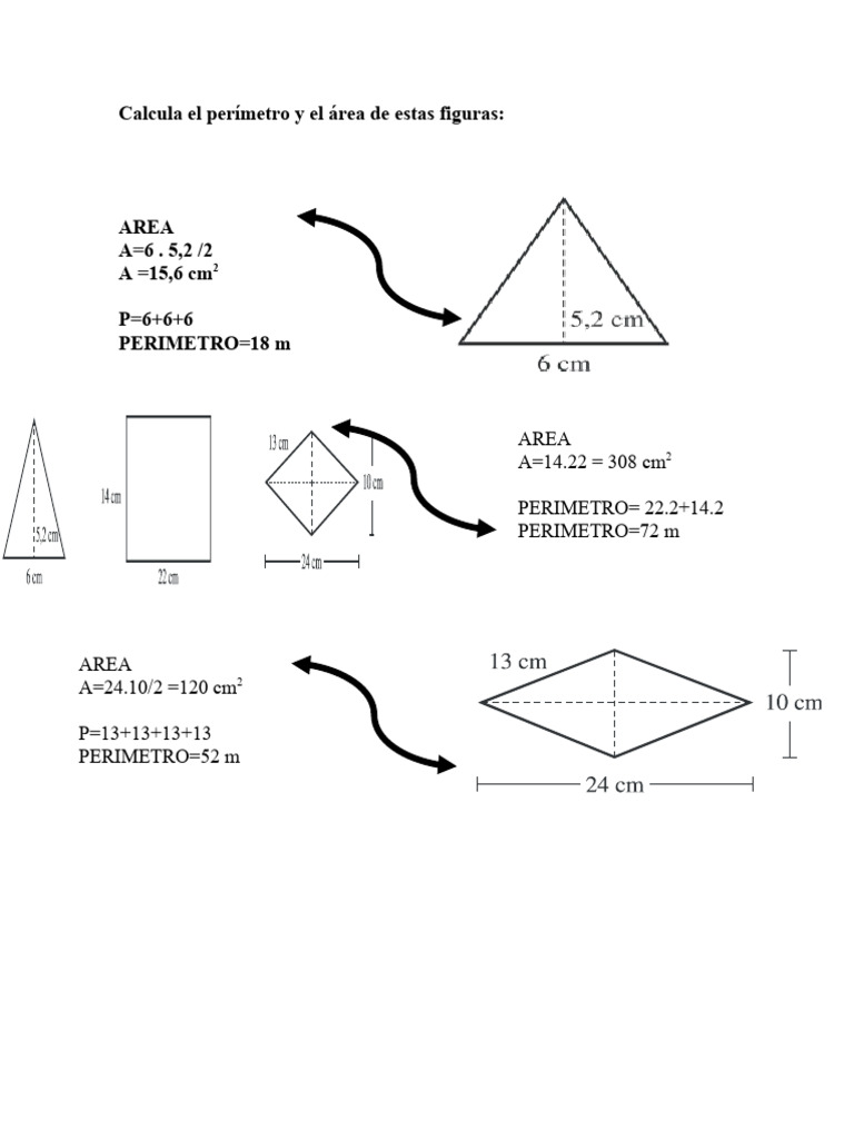 Tarea de Area y Perimetros | PDF