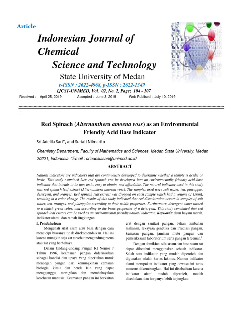 Jurnal Bayam Merah Cut | PDF