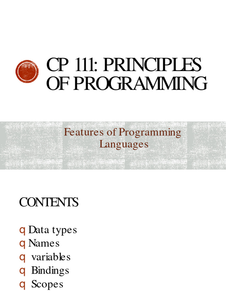 Lect Three | Download Free PDF | Variable (Computer Science) | Data Type