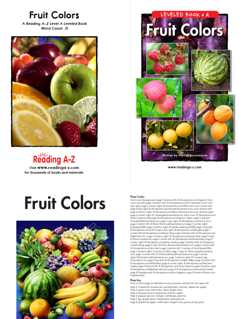 RAZ-A 014 Fruit Colors | PDF | Fruit | Plants
