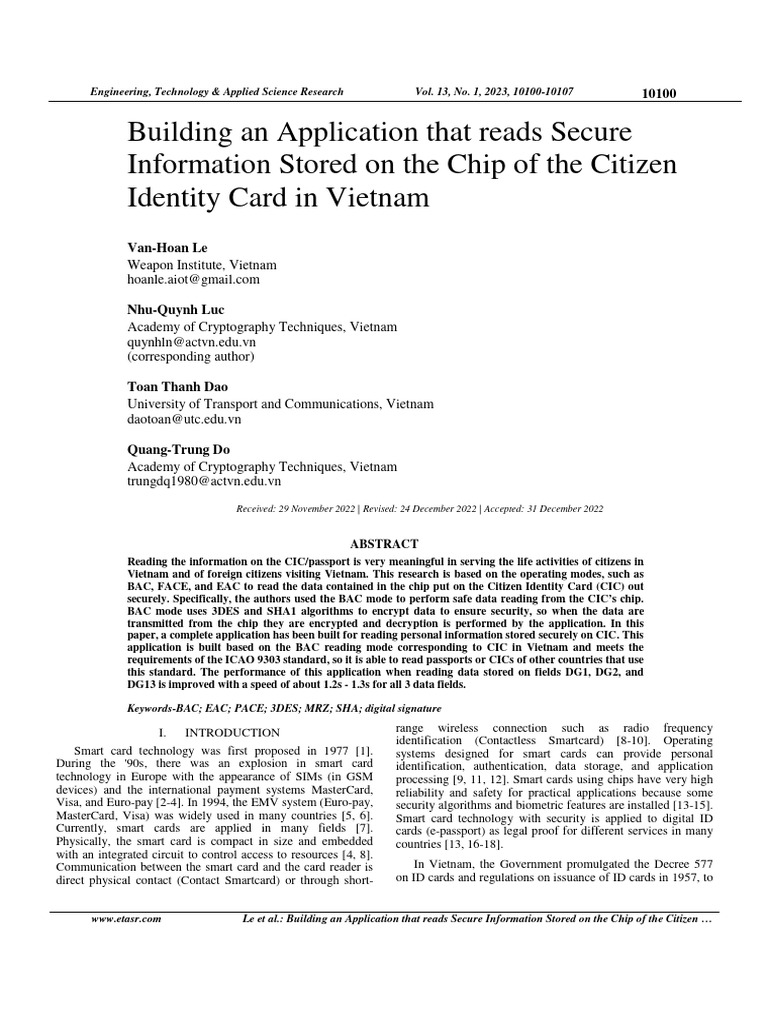 Building An Application That Reads Secure Informat | PDF | Smart Card ...