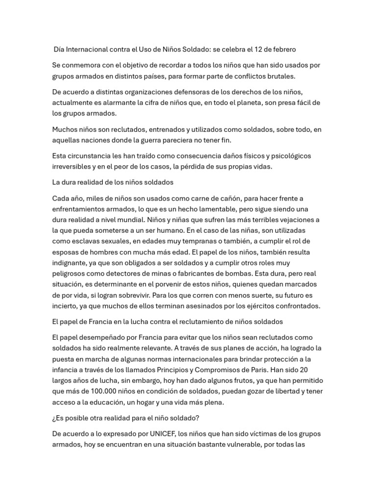Documento Alan DH | Descargar gratis PDF | Unicef