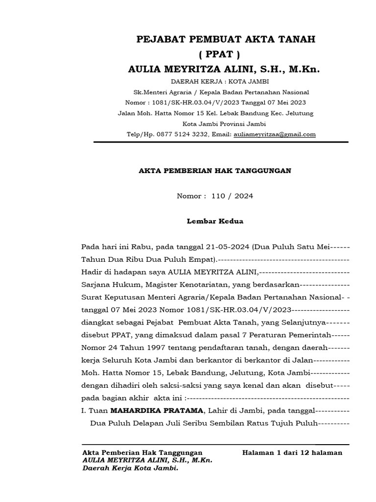 Contoh Apht | PDF