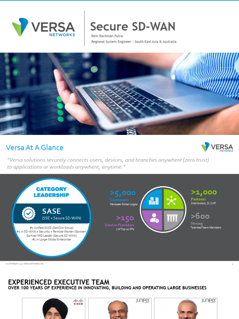 Partner Update Deck - SD-WAN - v2 - Tech | PDF | Computer Network | Virtual Private Network