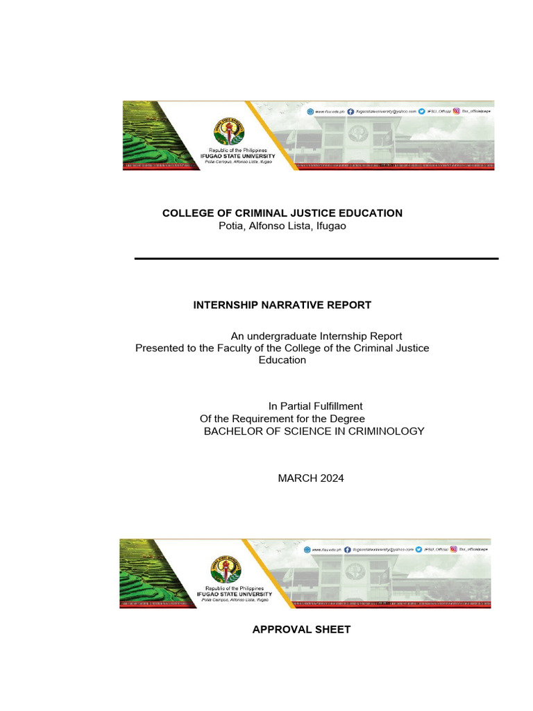 Internship Narrative Report | PDF | Internship | Job Hunting