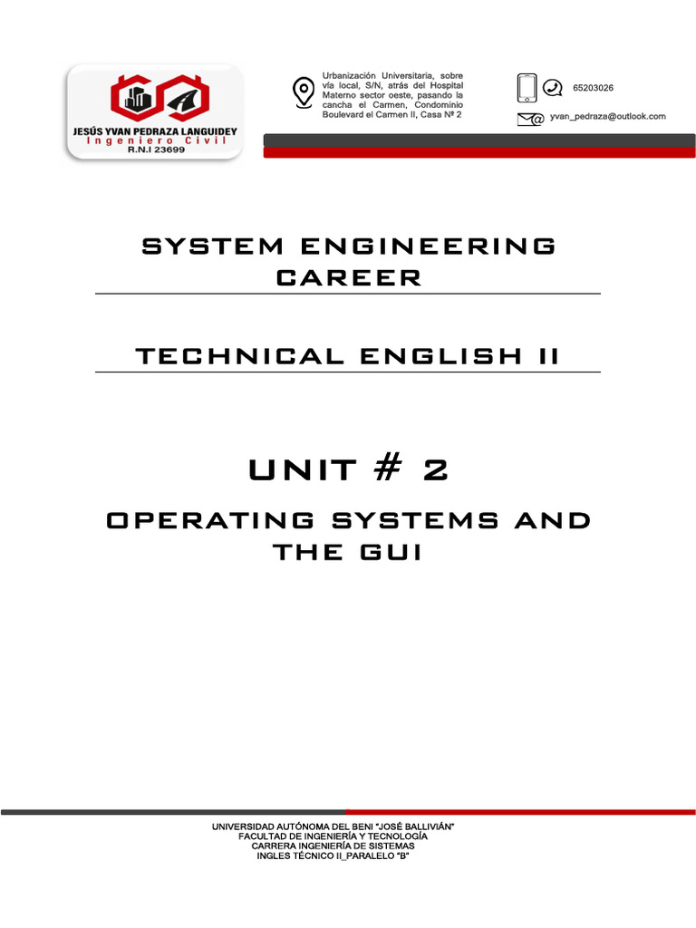 Unit 2 OS and GUI Ultimo | PDF | Operating System | Graphical User Interfaces