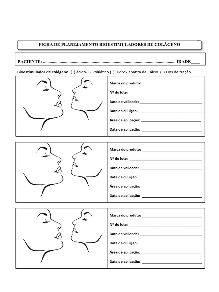ficha para bioestimulador de colágeno | PDF