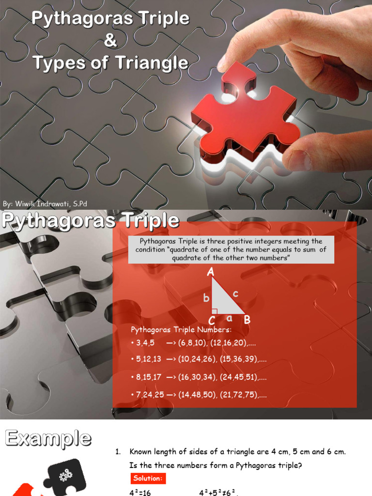Pytagoras Triple and Types of Triangle | PDF | Triangle | Discrete ...