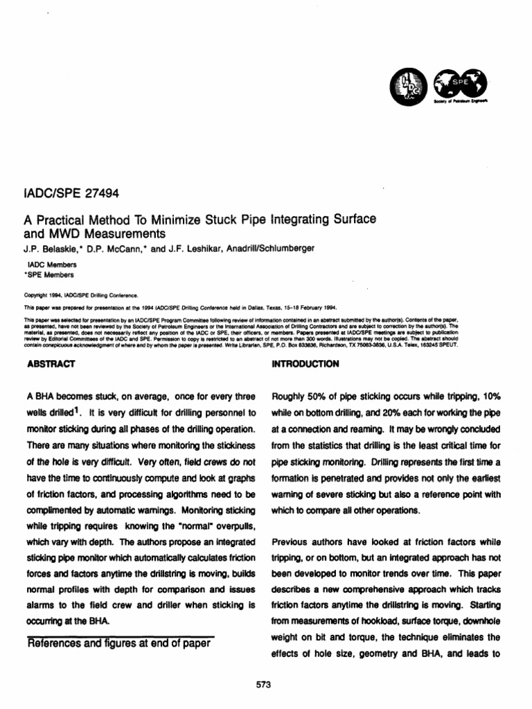 Stuck Pipe | Download Free PDF | Force | Friction