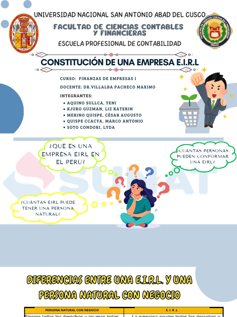 Constitucion de Una Empresa Eirl | PDF