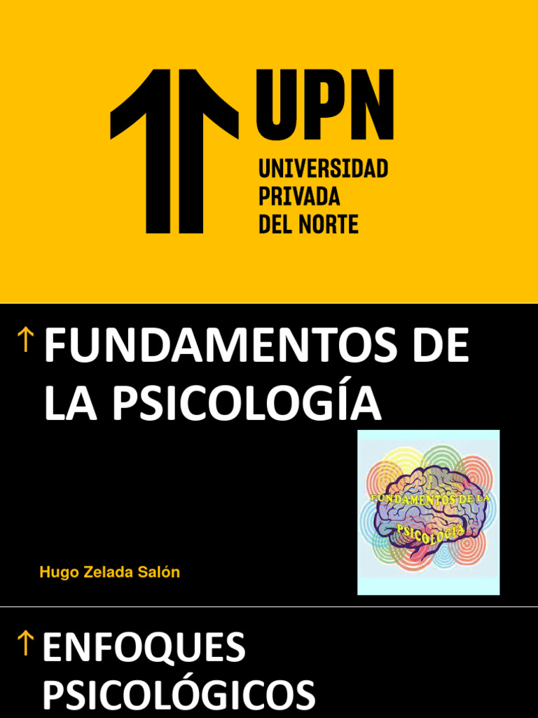 Clase 2 - Enfoque Psicológicos | PDF | Carné de identidad | Sicología