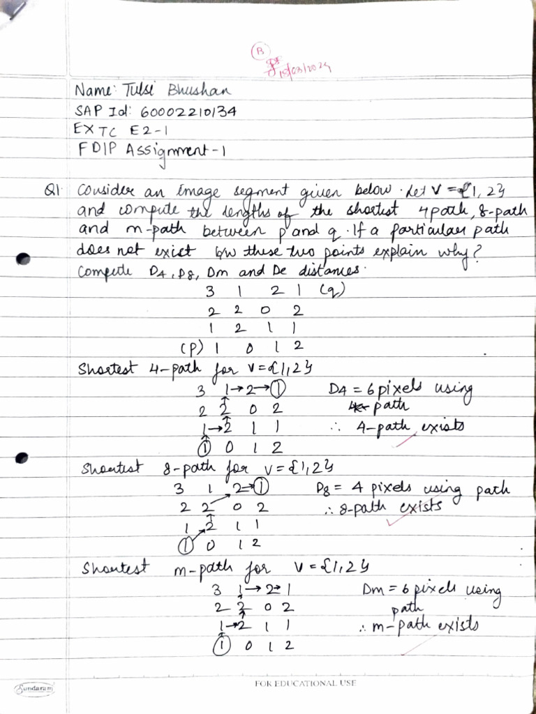 FDIP Assignments | PDF