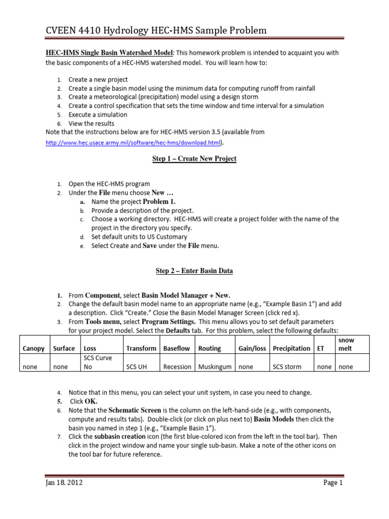 Hms Problem | PDF | Discharge (Hydrology) | Icon (Computing)