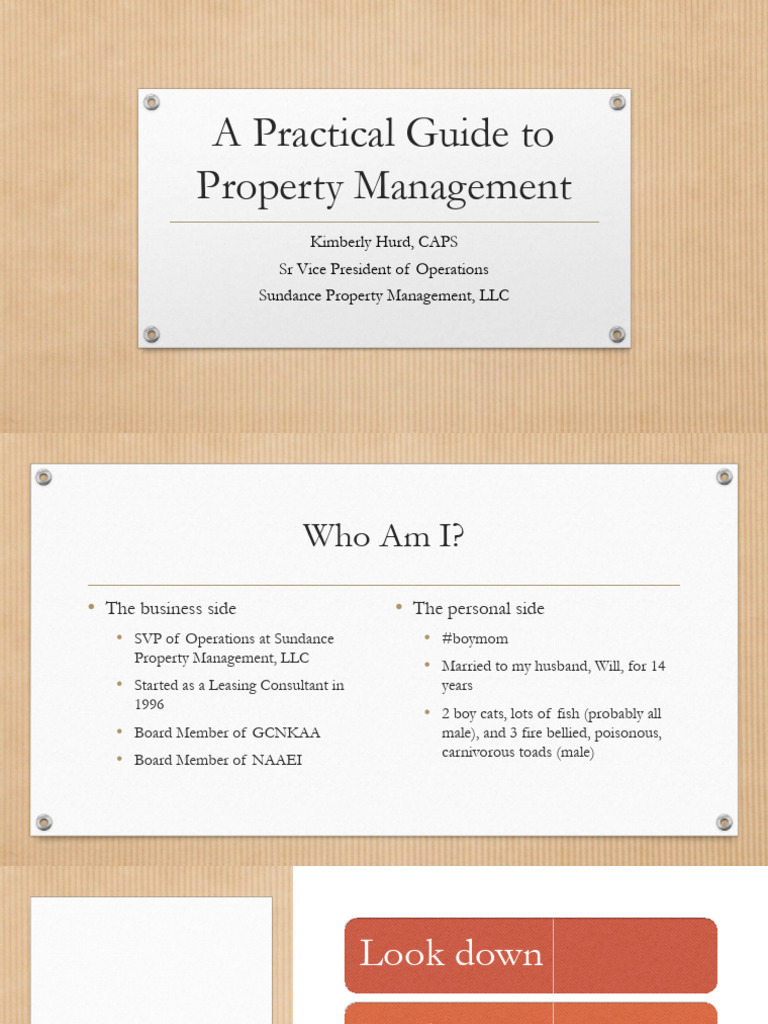 A Practical Guide To Property Management | PDF | Self-Improvement