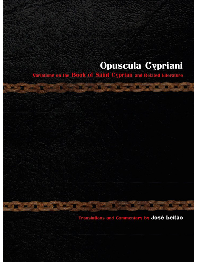 Opuscula Cypriani Variations On The Book | PDF