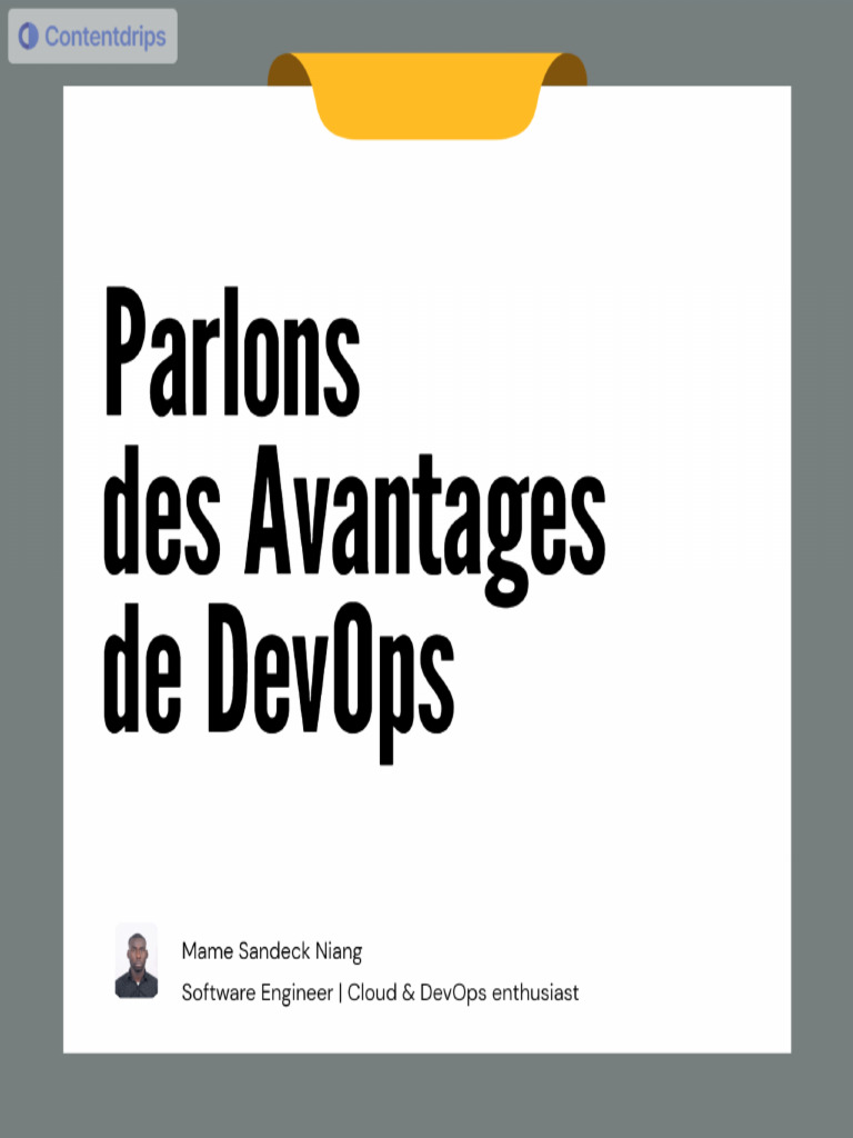 Avantages CL S de DevOps 1685382619 | PDF