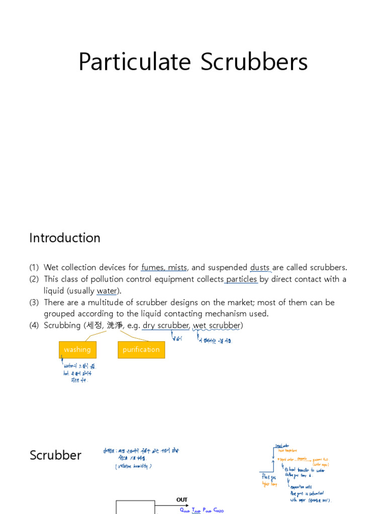 Particulate Scrubber Overview and Calculations | PDF | Humidity | Liquids