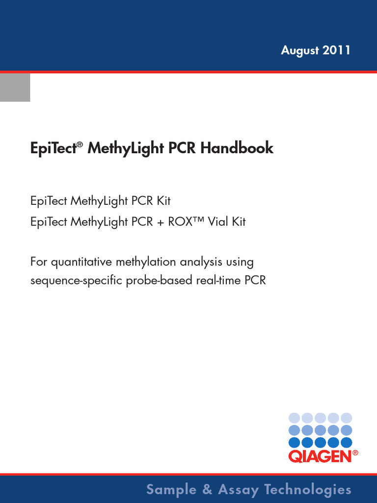 EN EpiTect MethyLight PCR Handbook | PDF | Polymerase Chain Reaction ...