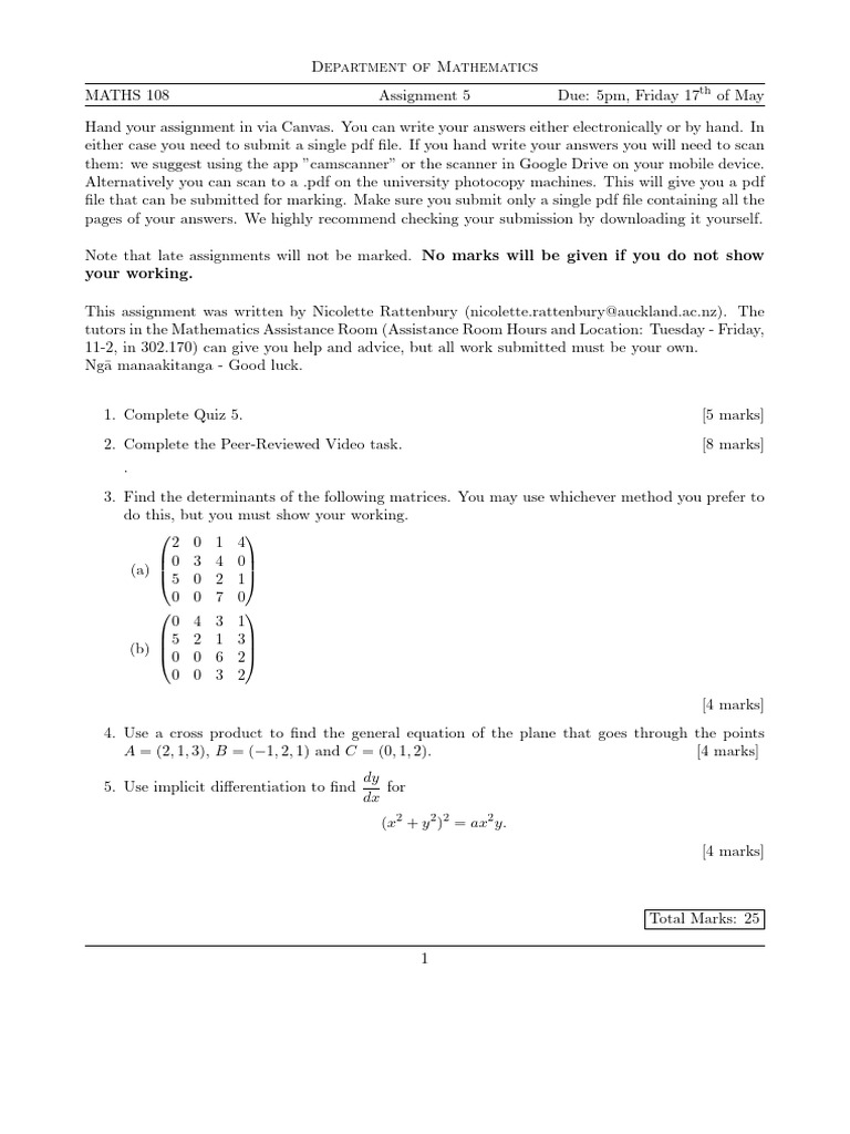 2024 S1 Assignment 5 Questions | PDF