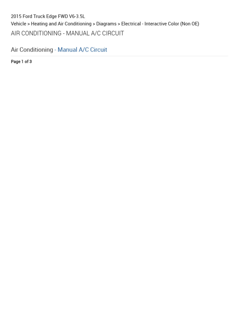Air Conditioning - Manual A - C Circuit (Heating and Air Conditioning ...