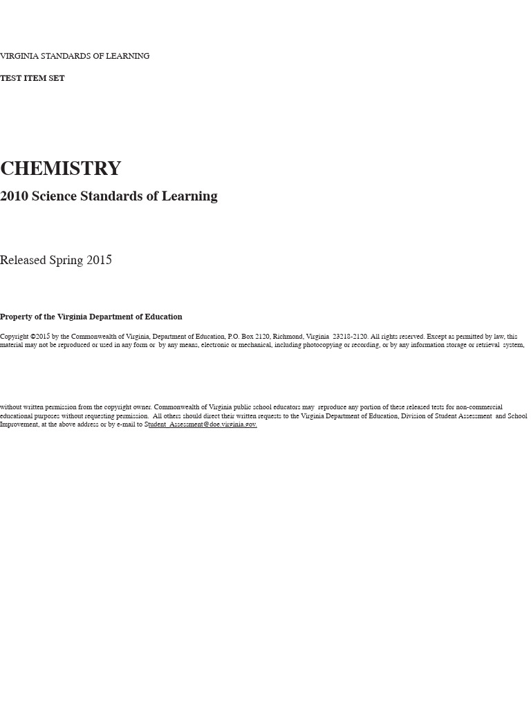 2010 Sol Test | PDF | Physical Sciences