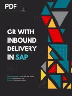 Sap MM Inbound Delivery Process PDF | PDF | Computing | Software