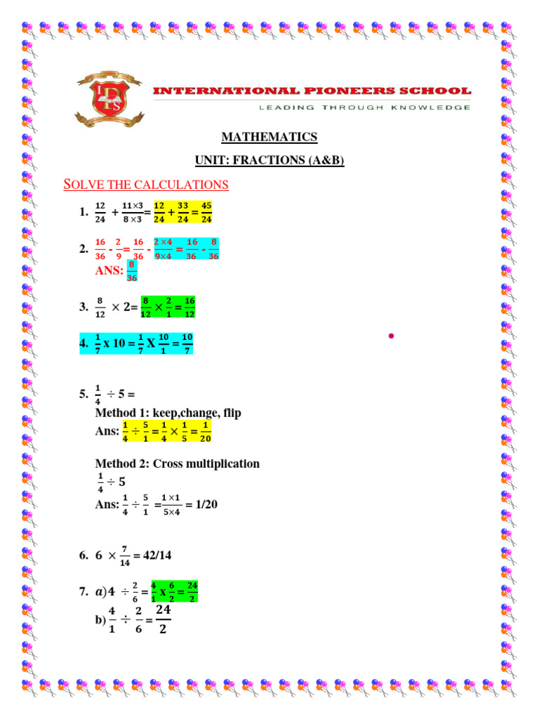 Revision Notes c5 | PDF | Arithmetic | Mathematics