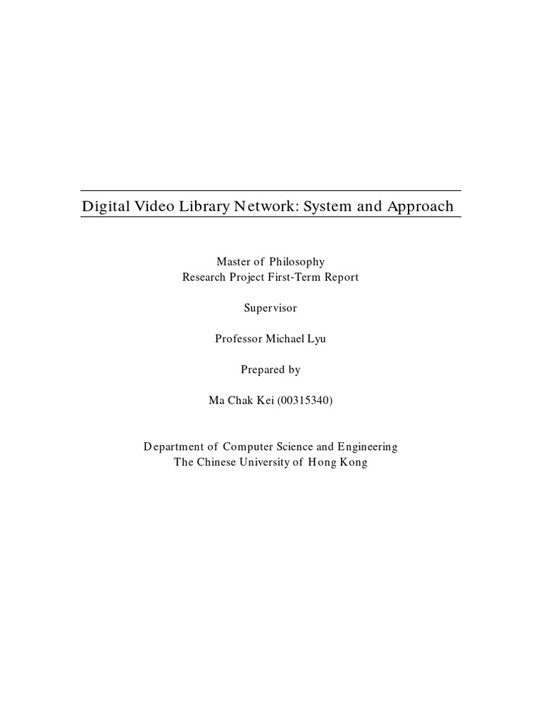 Digital Video Library Network - System and Approach | PDF | Search Engine Indexing | Quality Of ...