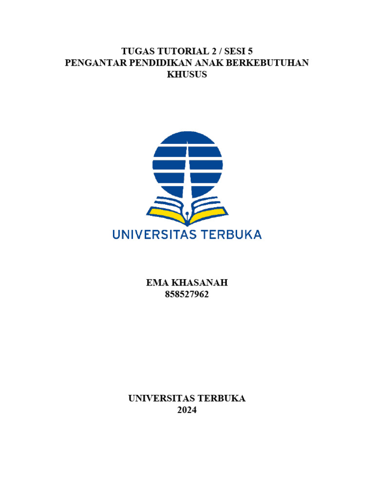TUGAS 2 SESI 5 Pengantar Pendidikan Anak Berkebutuhan Khusus | PDF