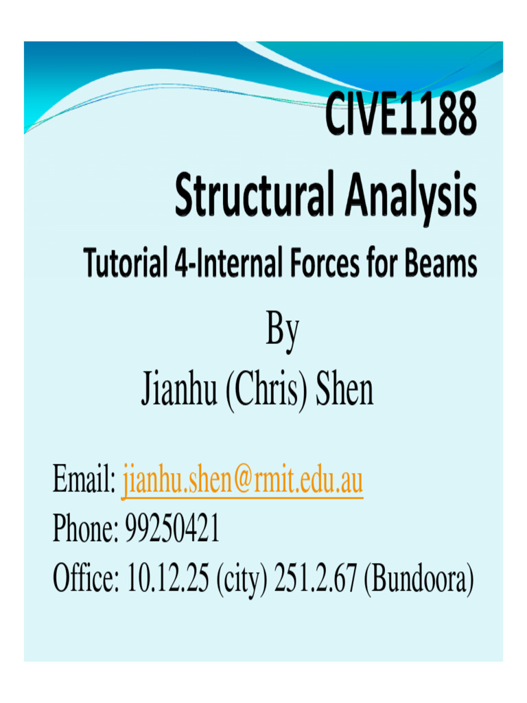 Structural Analysis Tutorial Guide | PDF | Beam (Structure) | Bending