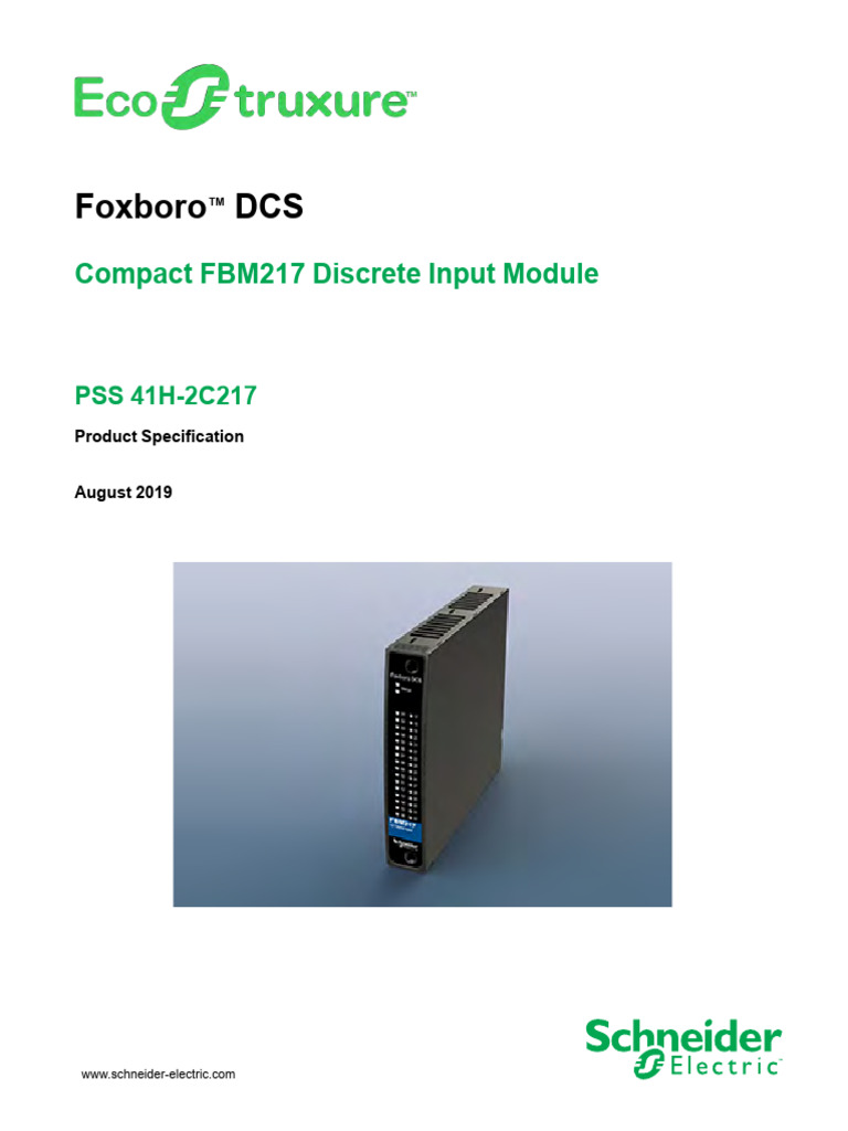 Value Proposition - DCS - HW-App. Compact FBM217 DI | PDF ...