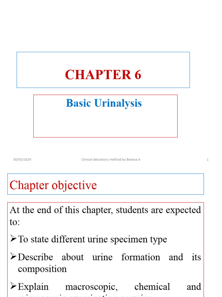 Chapter 6 Urine | Download Free PDF | Cerebrospinal Fluid | Urine