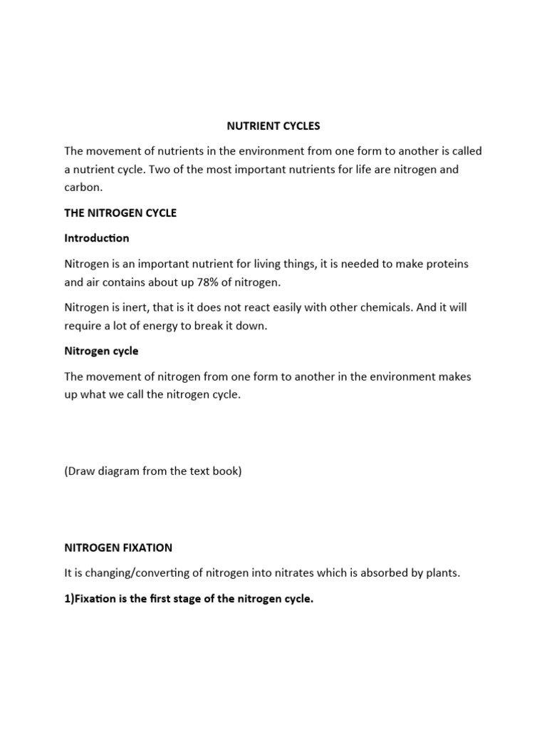 Nutrient Cycles | PDF | Biology | Nature