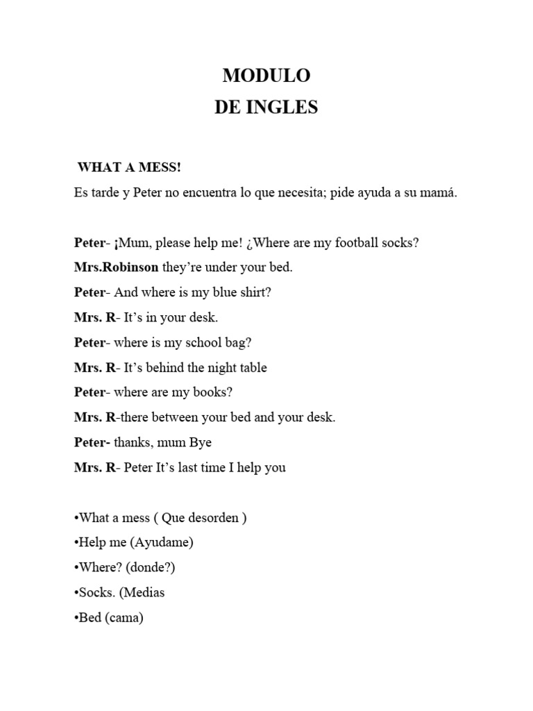 MODULO INGLES | PDF