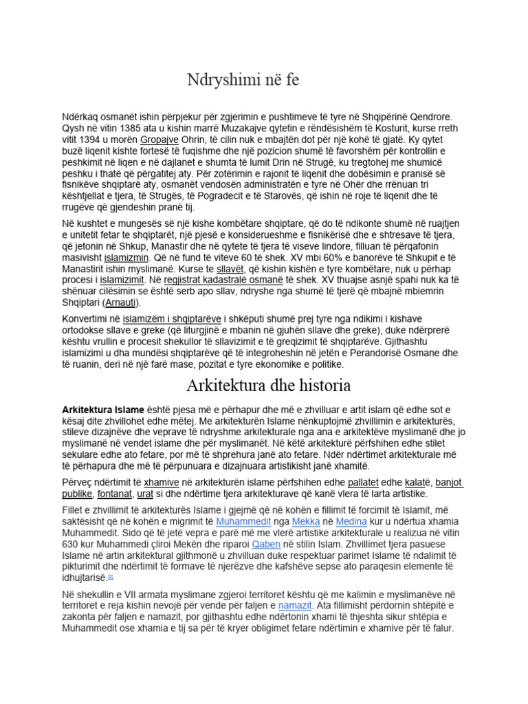 Ndryshimi Në Fe | PDF