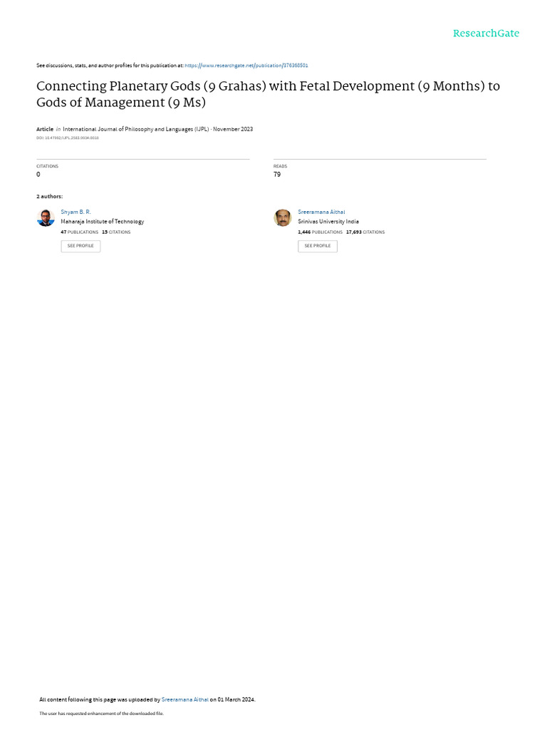 Linking 9 Grahas to Management 9 Ms | PDF | Hindu Astrology | Planets ...