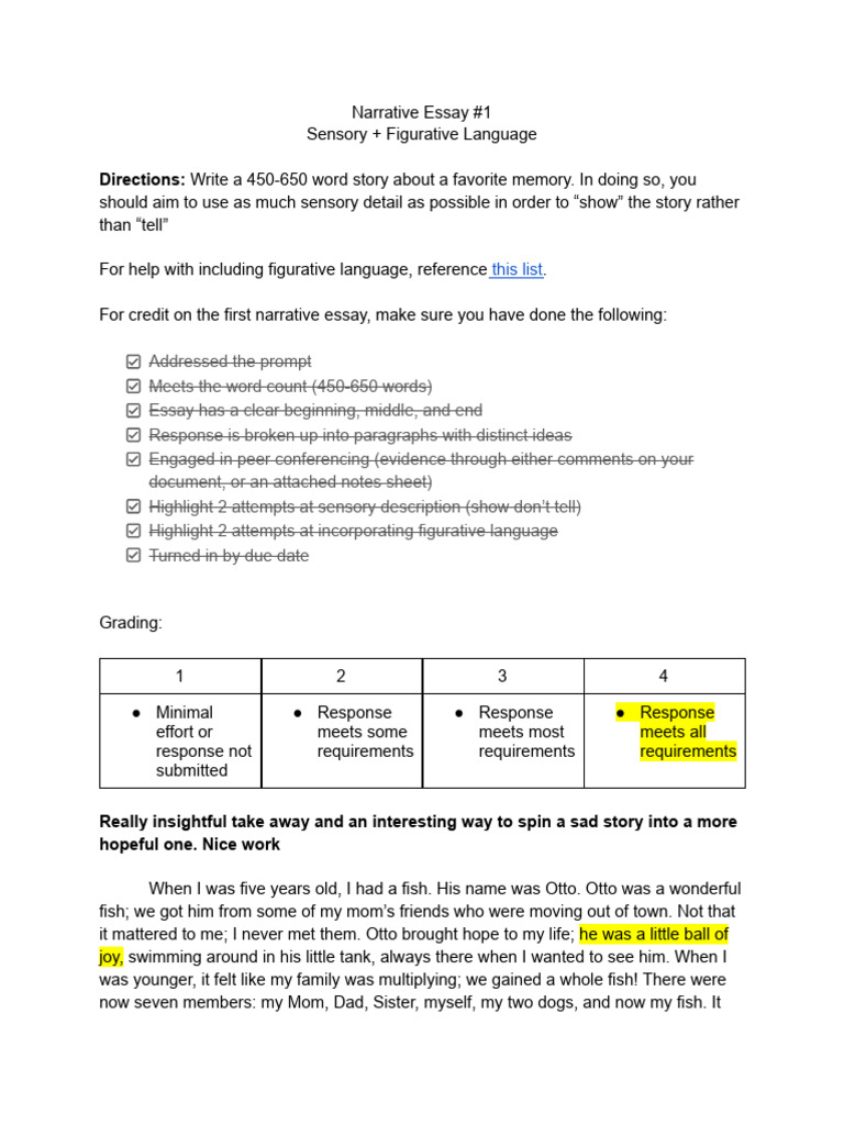 Samuel Lemoine - Narrative Essay 1 | PDF