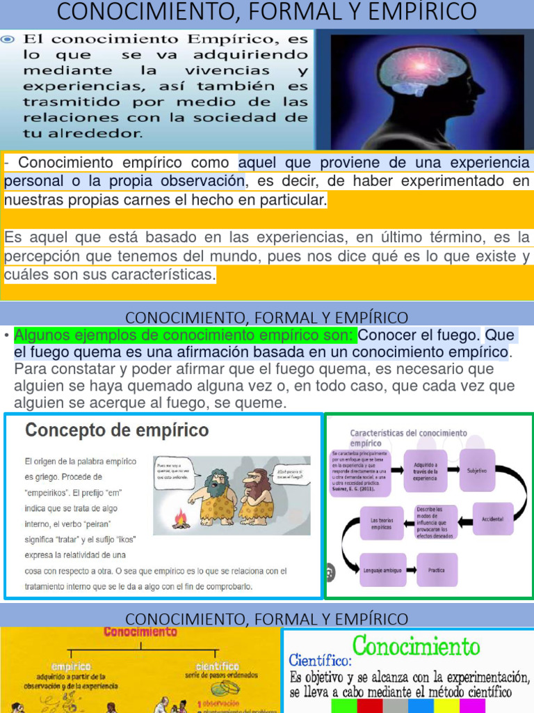 Conocimiento Empirico Ultimo | PDF | Teoría | Método científico