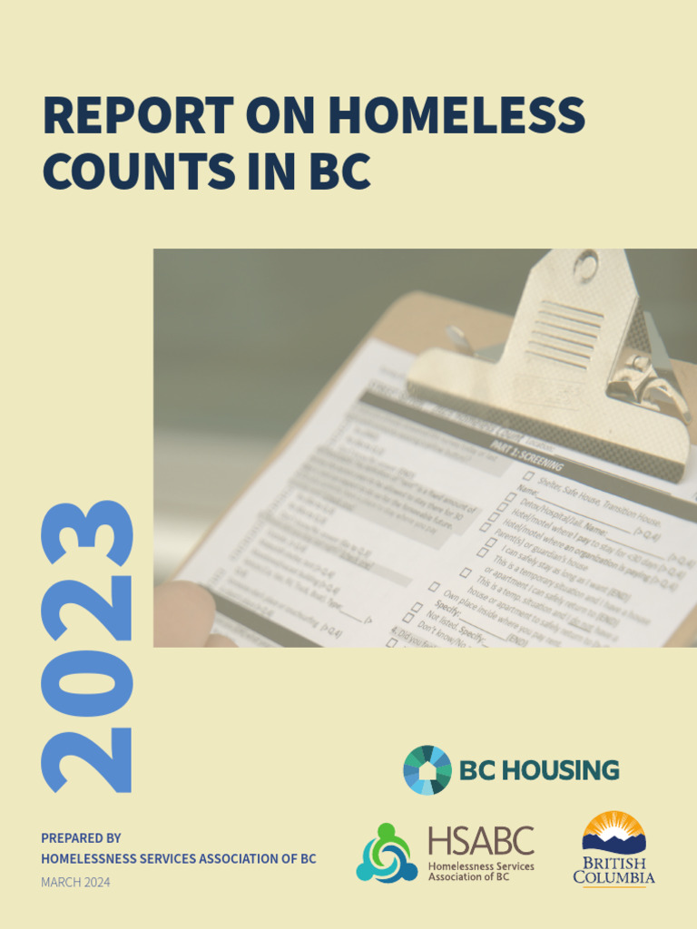 2023 BC Homeless Counts | PDF | Homelessness | British Columbia