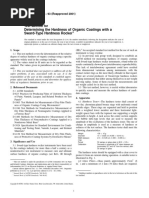 ASTM D 3363-05 Hardness Test by Pencil Test | PDF | Pencil | Hardness