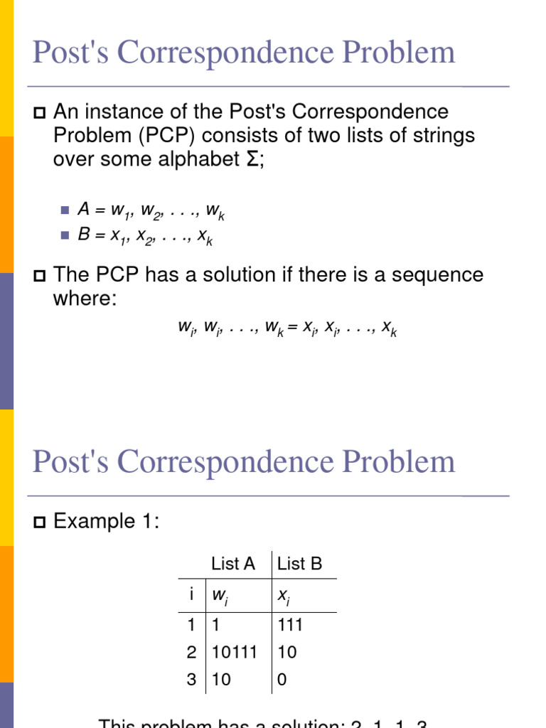 PCP Word Problem | PDF | Theory Of Computation | Computability Theory