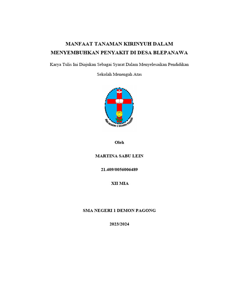 Khasiat Tanaman Kirinyuh untuk Kesehatan | PDF